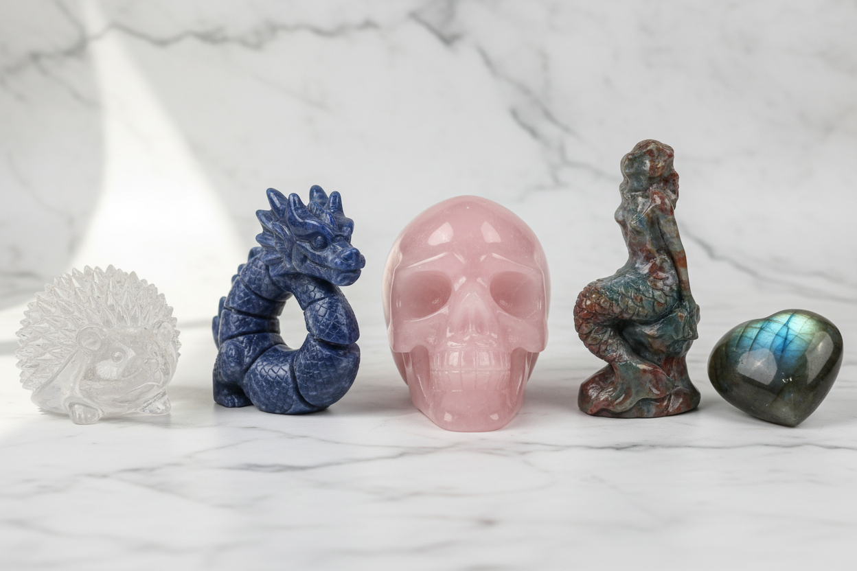 Carved Crystals: Meaning, Benefits & Uses Guide